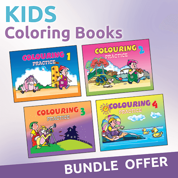 Kids Colouring Books 4 Pack - Akura Pilot Sri Lanka | School | Office ...