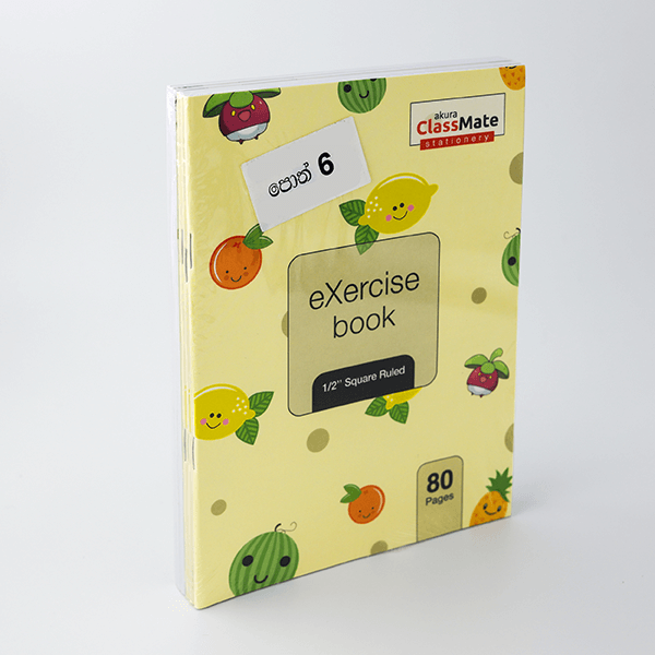 Ex Book 6 Pack 80 Pages 1/2" Square Ruled - Akura Pilot Sri Lanka ...